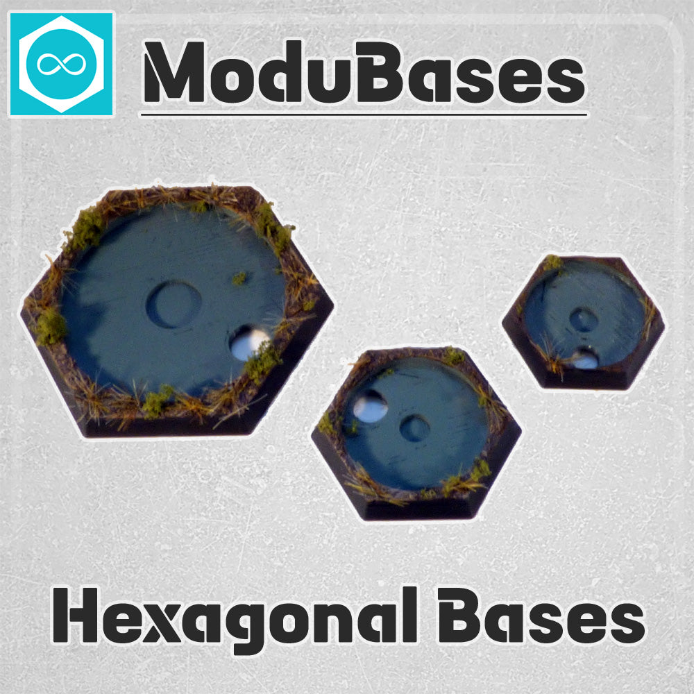 ModuBases Set #06: Hexagonal ModuBases – Warscape 3D